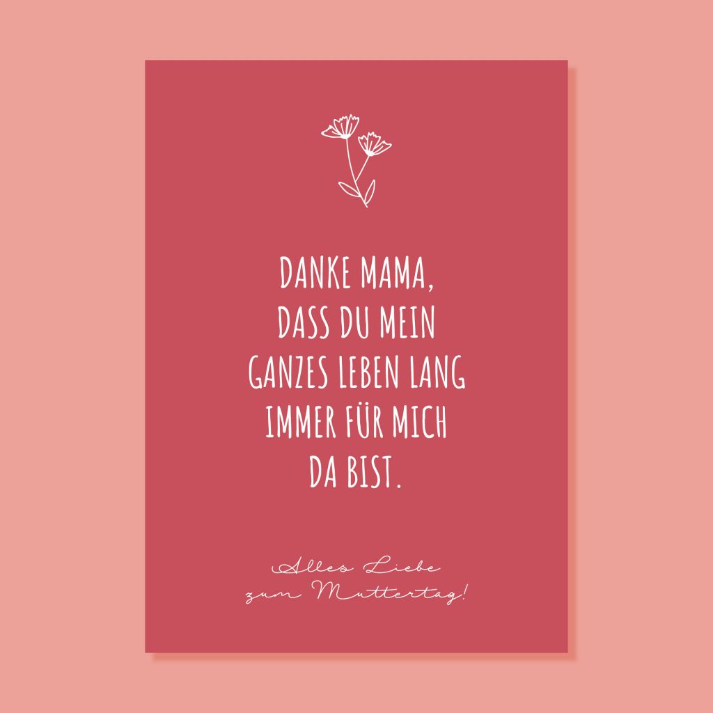 Zum Muttertag: ein individuelles Geschenk von Herzen